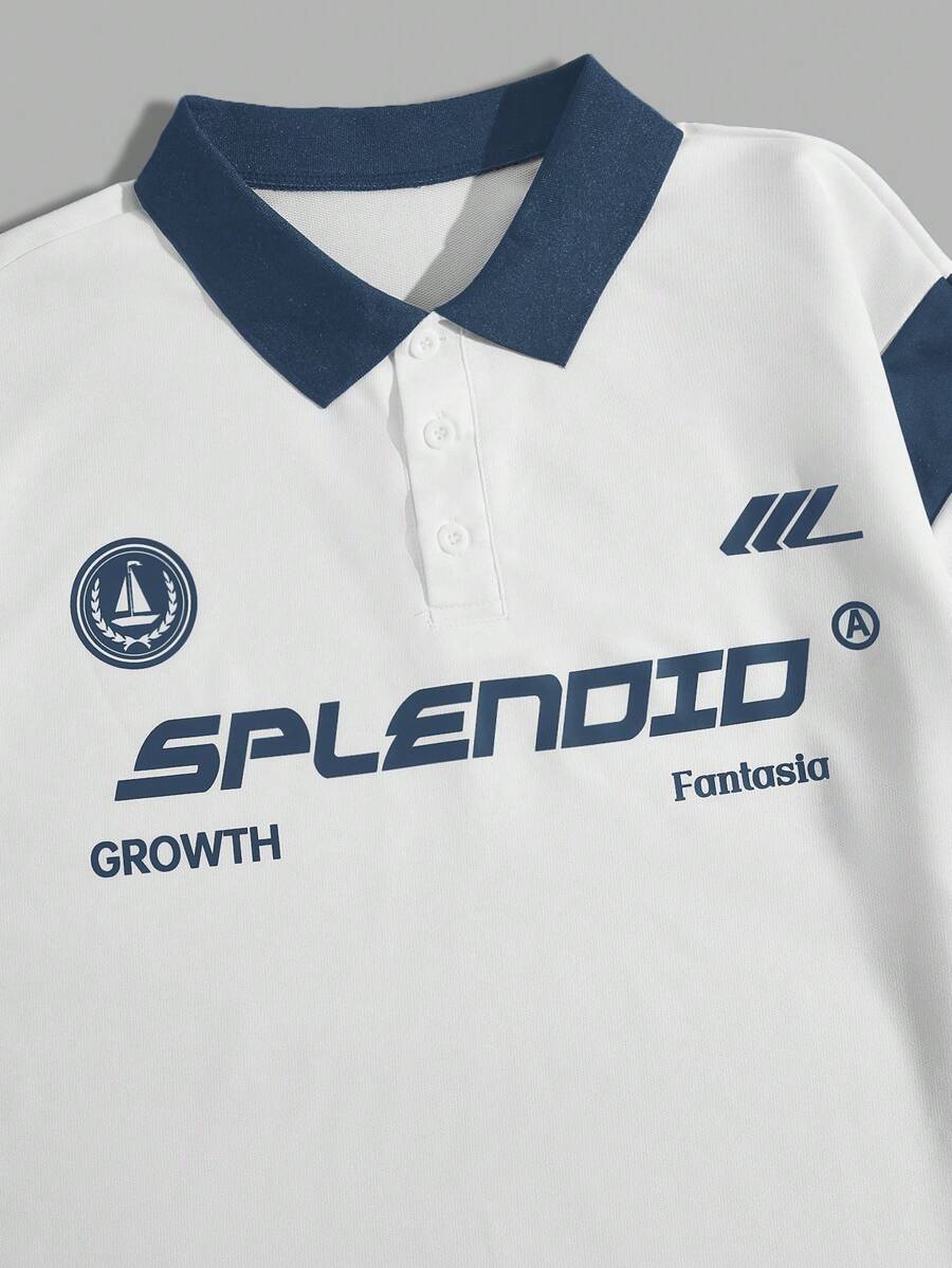 Manfinity Hypemode Extra Loose Men's Short Sleeve Polo Shirt With ...