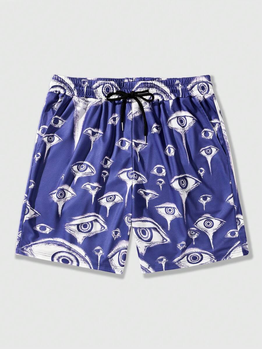 Is That The New Goth Men Gothic Print Shorts Suitable For Spring And ...