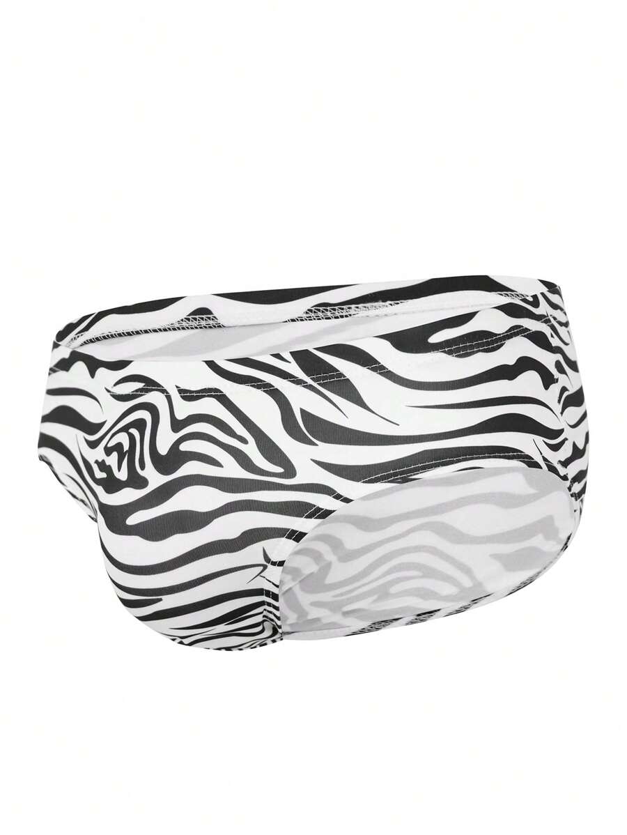 Men Triangle Briefs Zebra Print | SHEIN USA