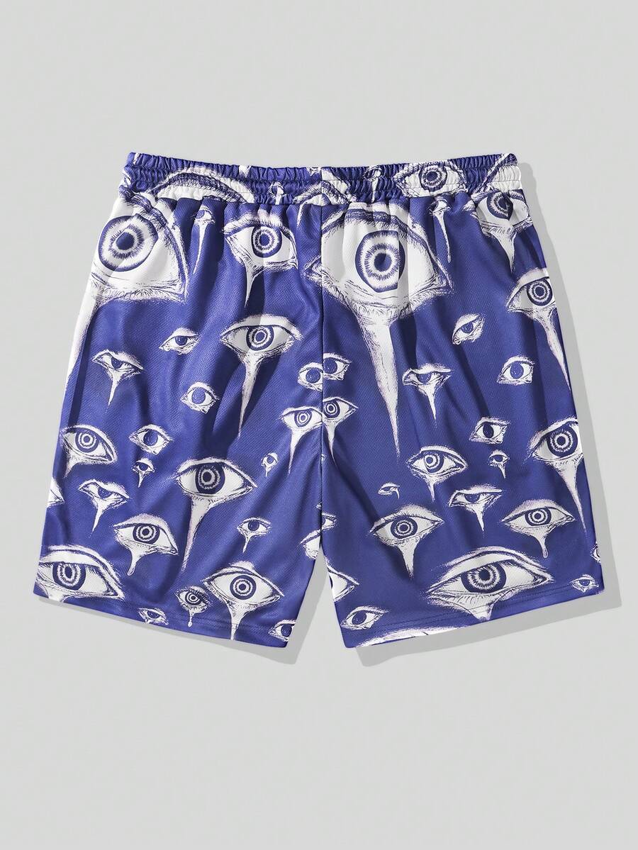 Is That The New Goth Men Gothic Print Shorts Suitable For Spring And ...