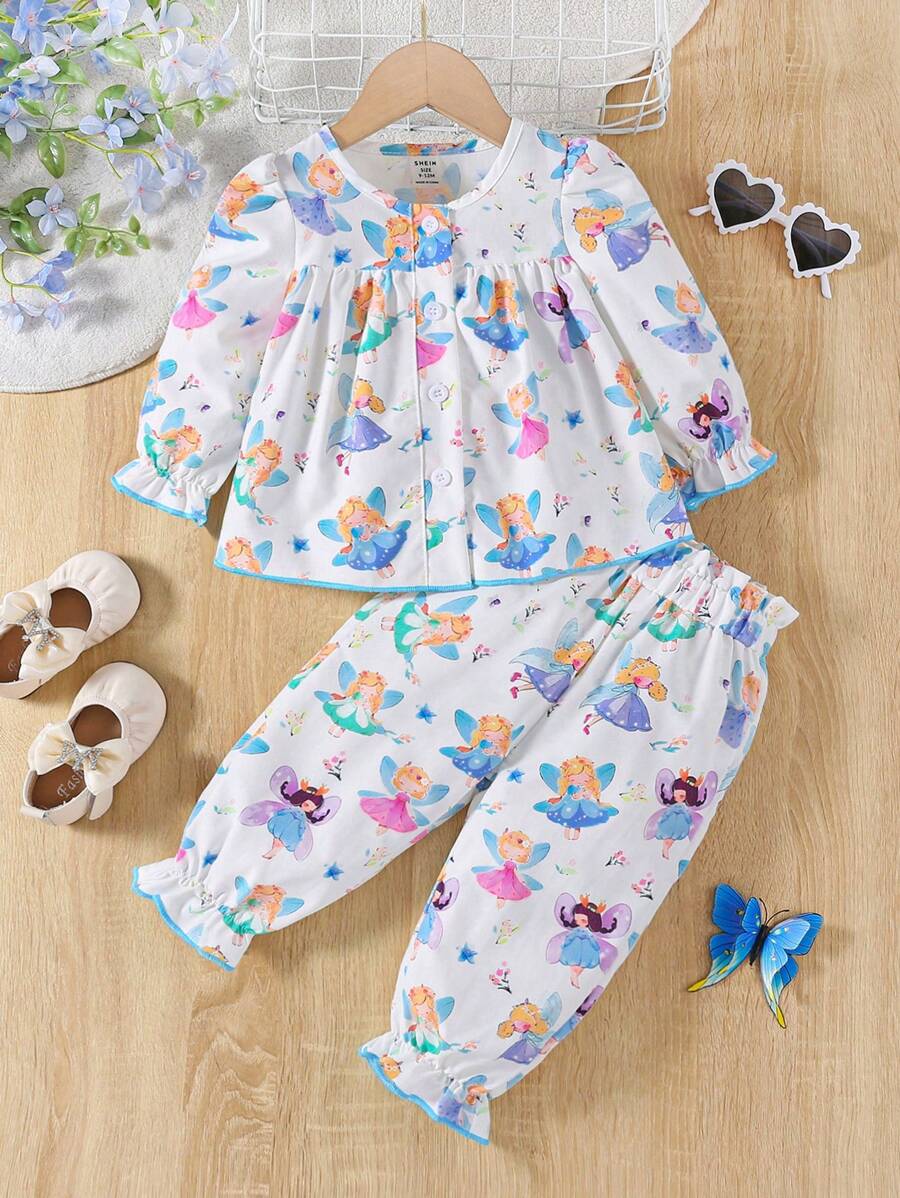 Conjunto de 2 peças (edição outono) para bebês, manga longa casual com ...