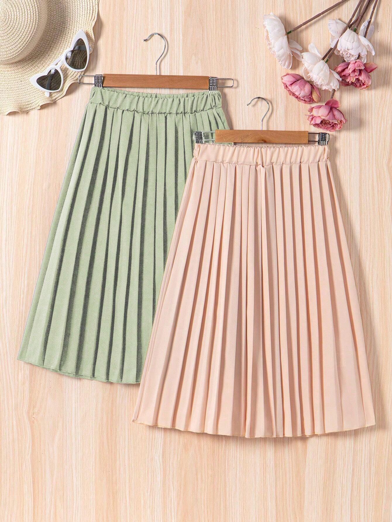 Tween Girl Multi-Piece Set Includes A Pleated Skirt That Combines ...