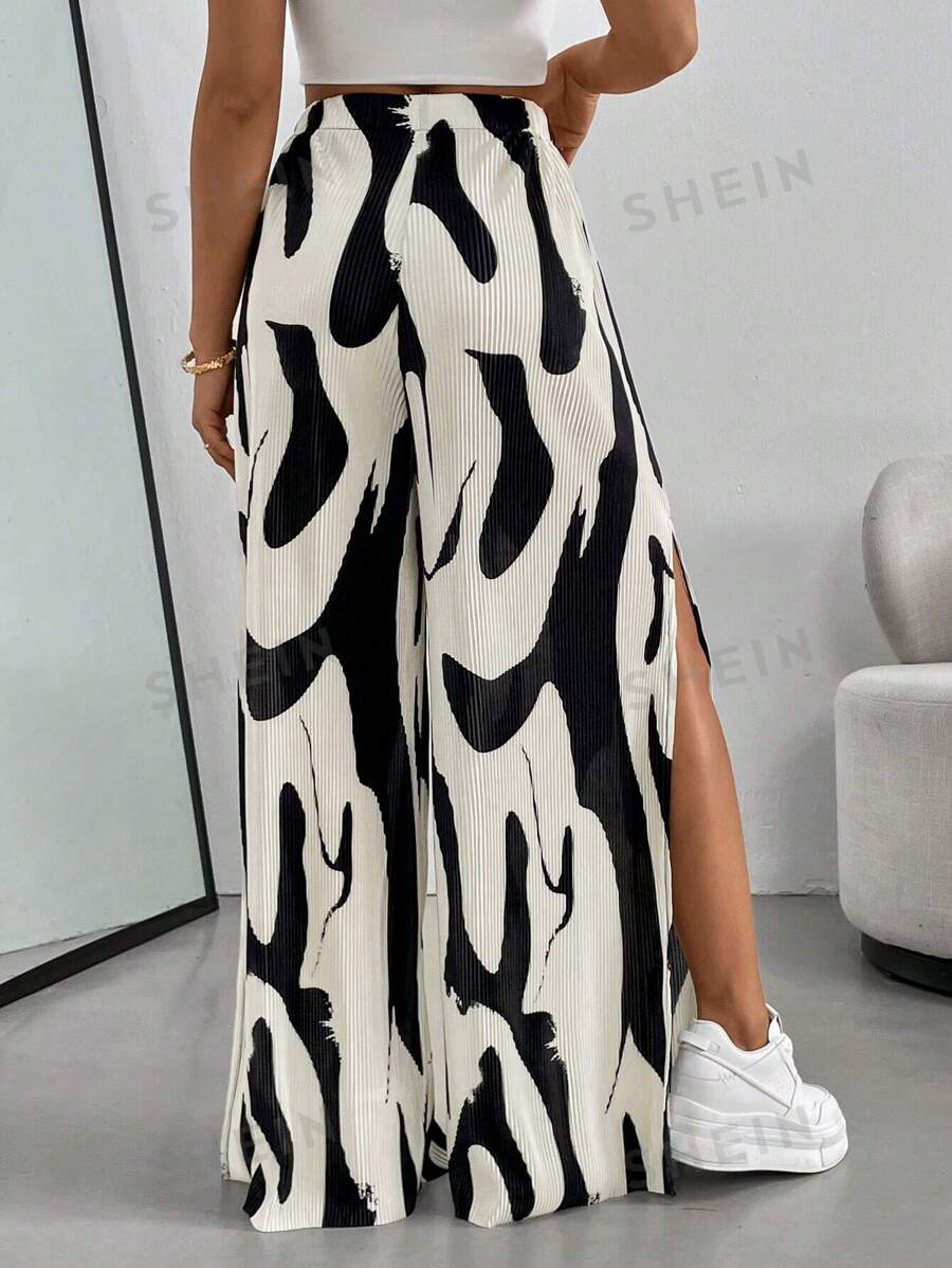 SHEIN Essnce Women Summer Boho Street Fashion Side High Slit Color ...