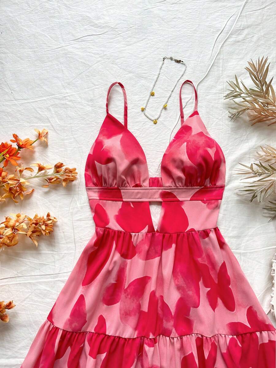 Soleia Vestido de vacaciones sin mangas con tirantes tipo espagueti ...