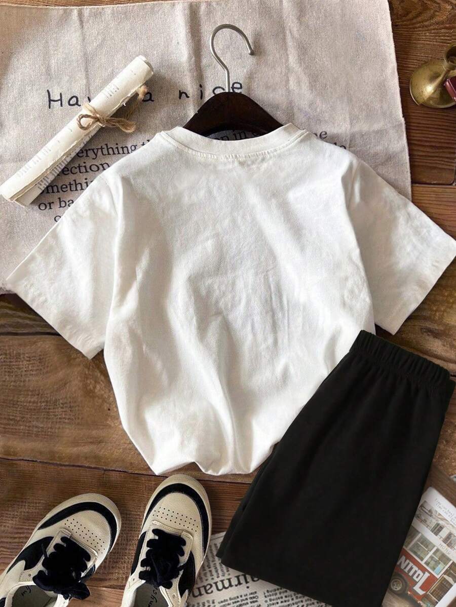 SHEIN Regreso a la escuela, ropa para niña preadolescente, conjunto de ...