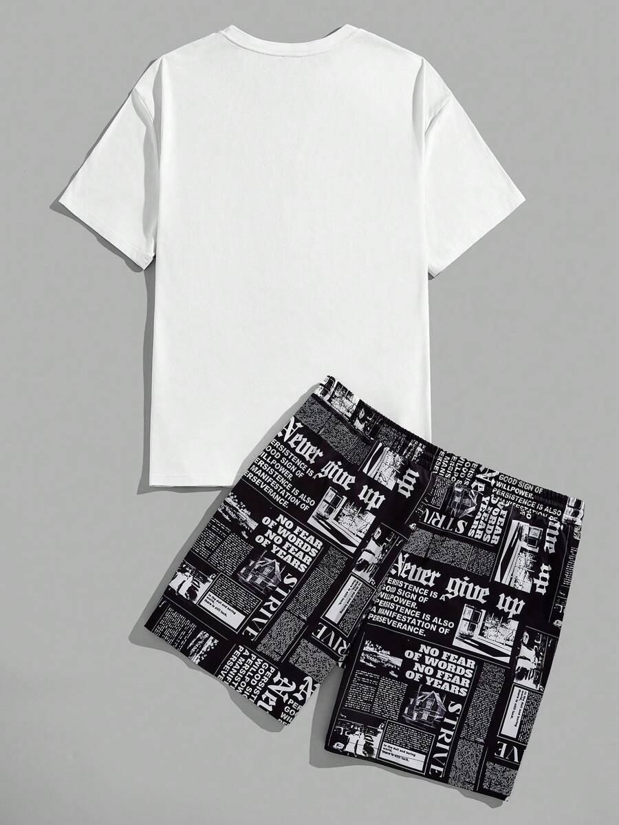 Manfinity EMRG Zweiteiliges Set Mit Cartoon- Und Buchstaben-grafiken ...