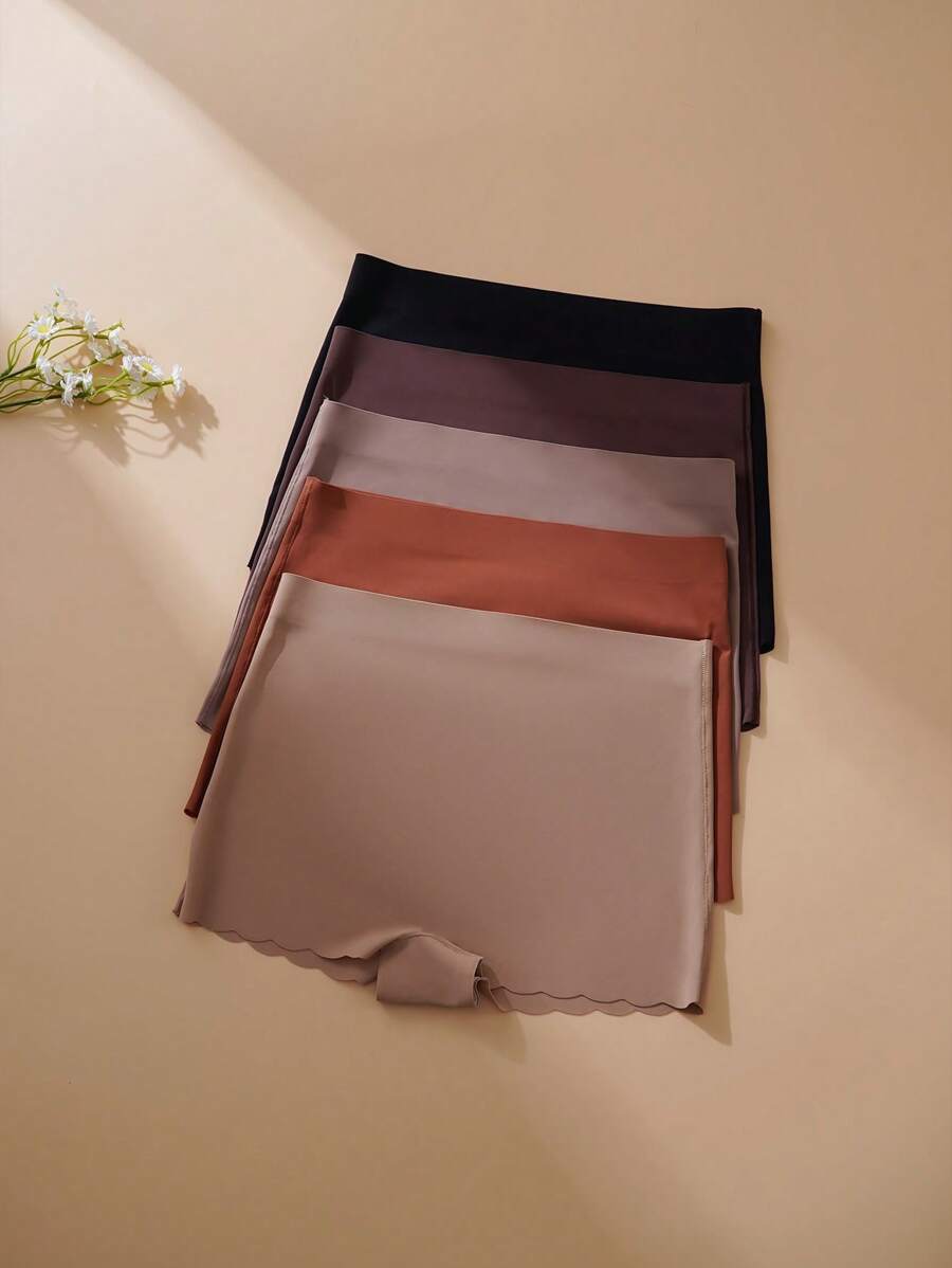 SHAPORA Women Solid Color Simple Daily Panties (Set Of 5) | SHEIN UK