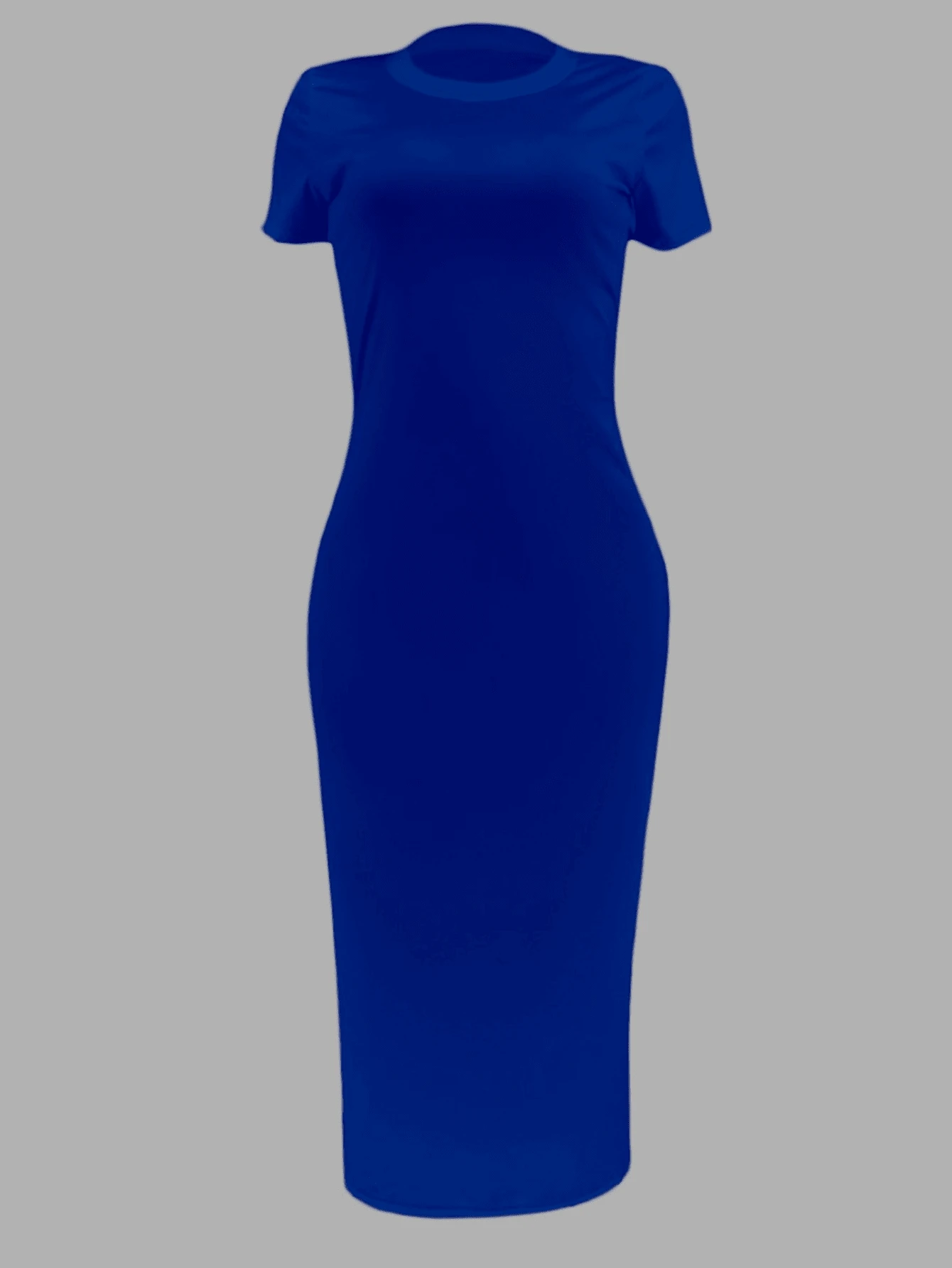 Solid Ribbed Knit Bodycon Dress Shein Usa