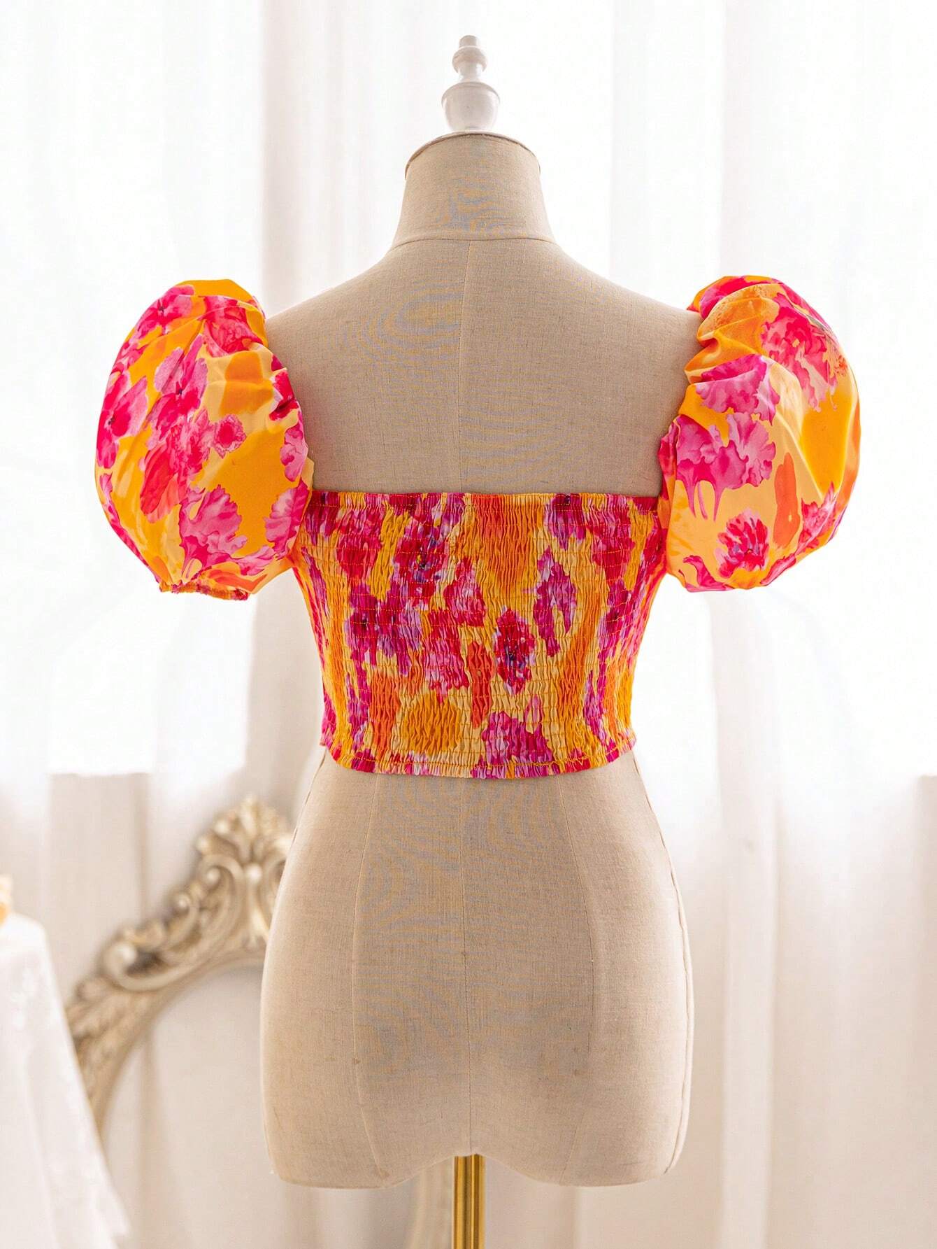 SHEIN WYWH Women's Romantic And Casual Garden Tea Party Blouse For ...