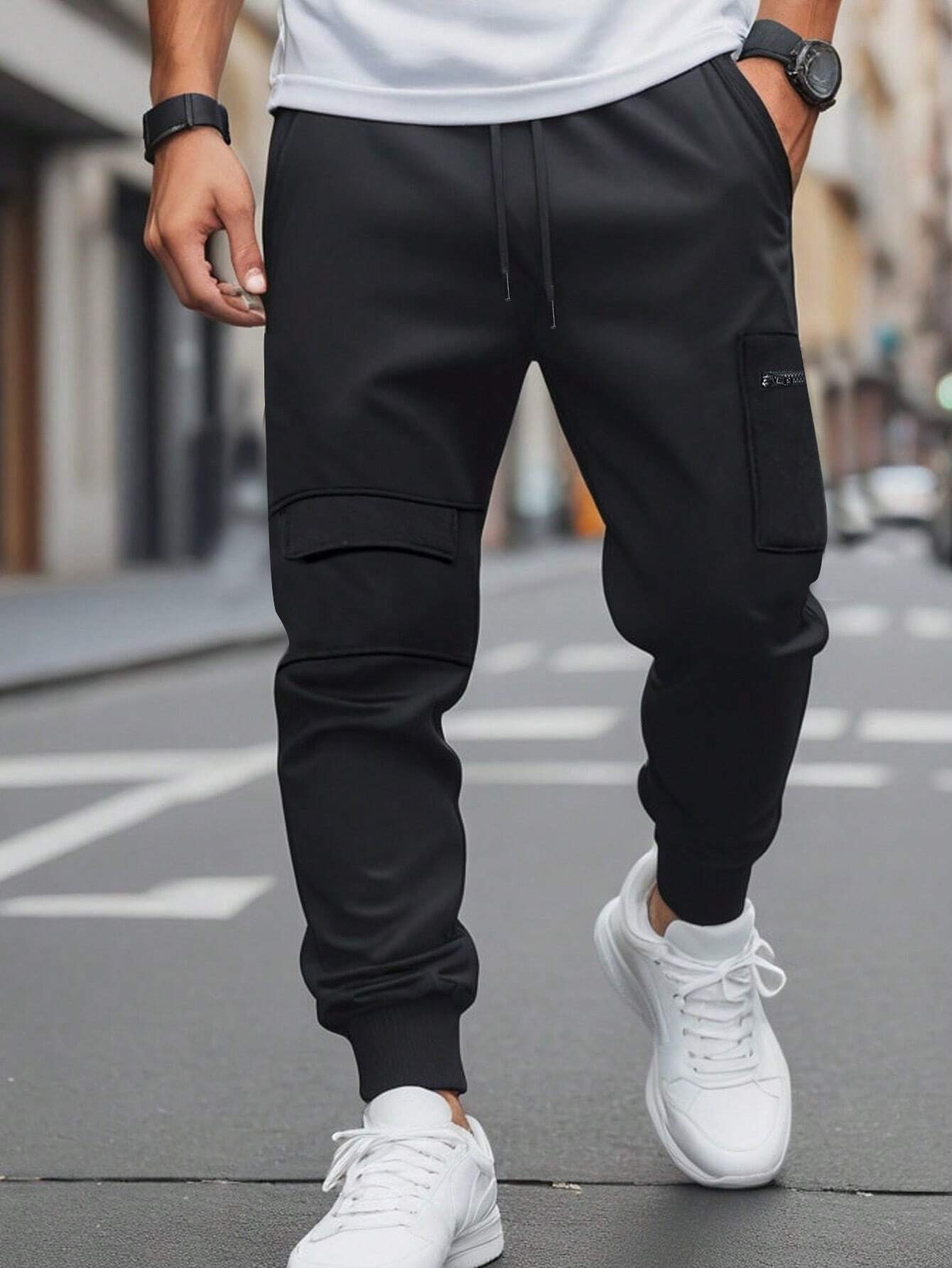 Manfinity LEGND Uomo taglie forti Pantaloni jogger con coulisse in vita ...