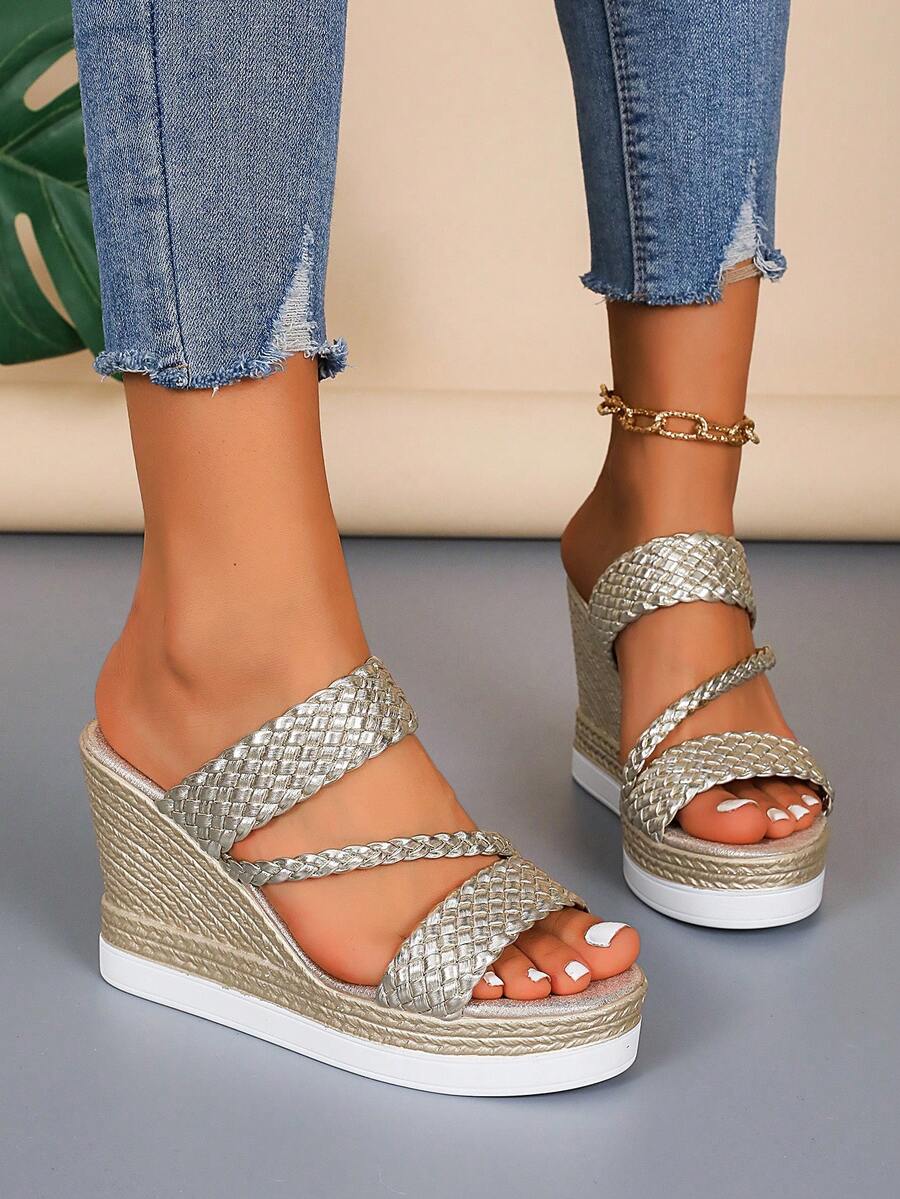 Women Comfortable PU Leather Slides With Polyurethane Soles For Outdoor ...