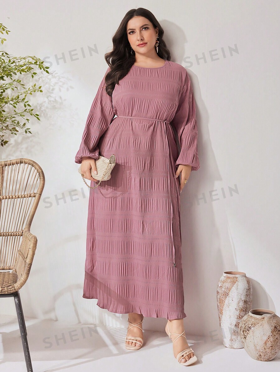 Shein Mulvari Plus Size Women Fashionable Elegant Arabic Clothing