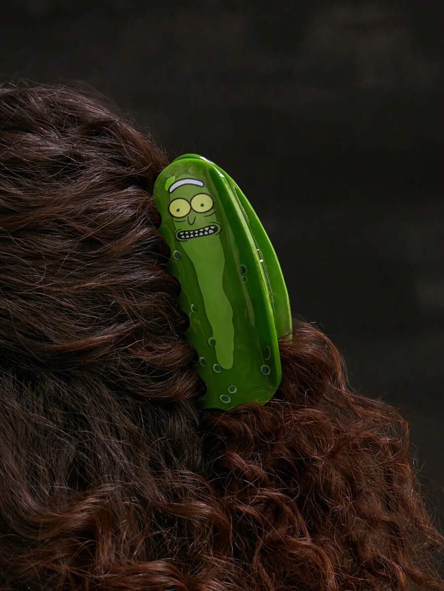 Rick and Morty X SHEIN 1pc Cartoon Cucumber Pattern Hair Claw | SHEIN UK