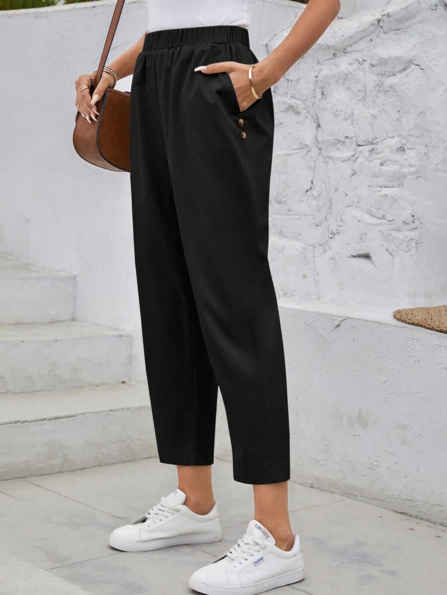 EMERY ROSE Women's Casual Corduroy Tapered Pants Fall Pants Teacher ...