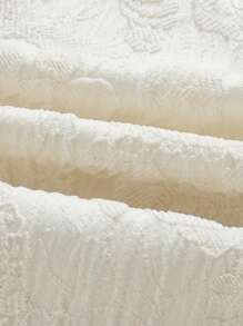 SHEIN MOD Cream Apricot Vintage Bodycon Mini Dress With Pleats, Court ...