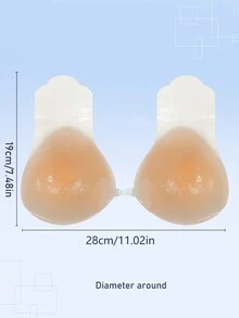 Sujetador invisible con almohadillas de silicona para push-up y ...