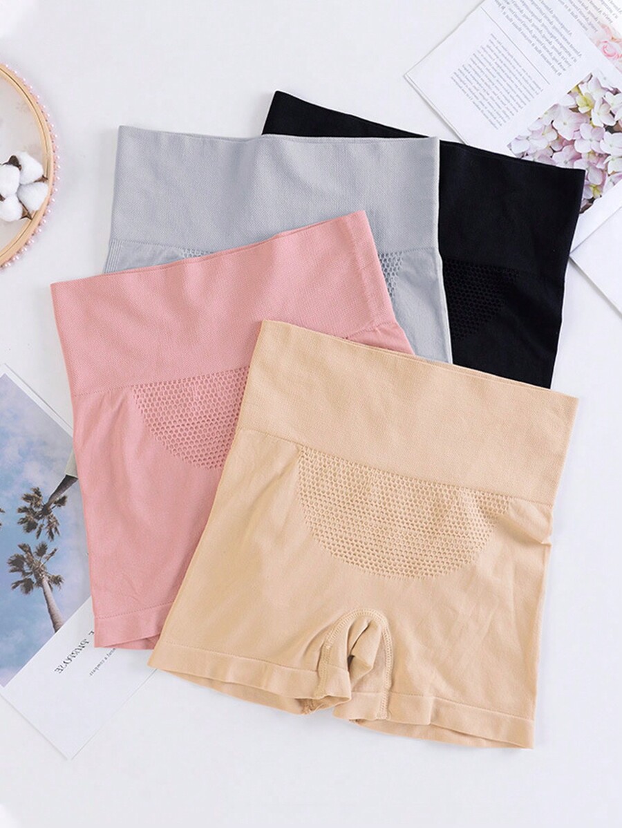 Teen Girl Seamless High Waist Honeycomb Shaping Tummy Control Brief ...