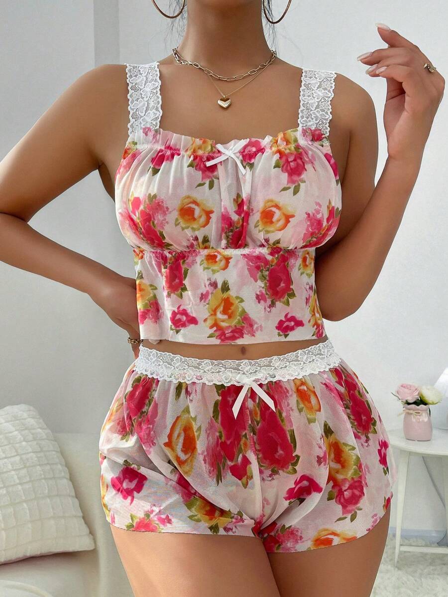 Women's Wireless Bra & Panties Set (Wirefree, Boxer Briefs) 2pcs/Set ...