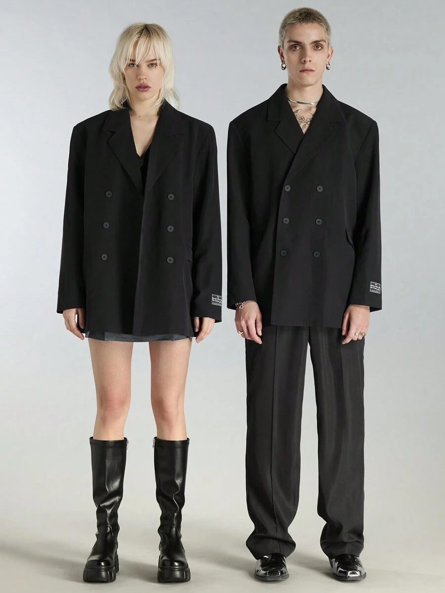 Manfinity UZERO เสื้อสูทแคชชวลถักสำหรับผู้ชาย วันฮาโลวีน | SHEIN TH