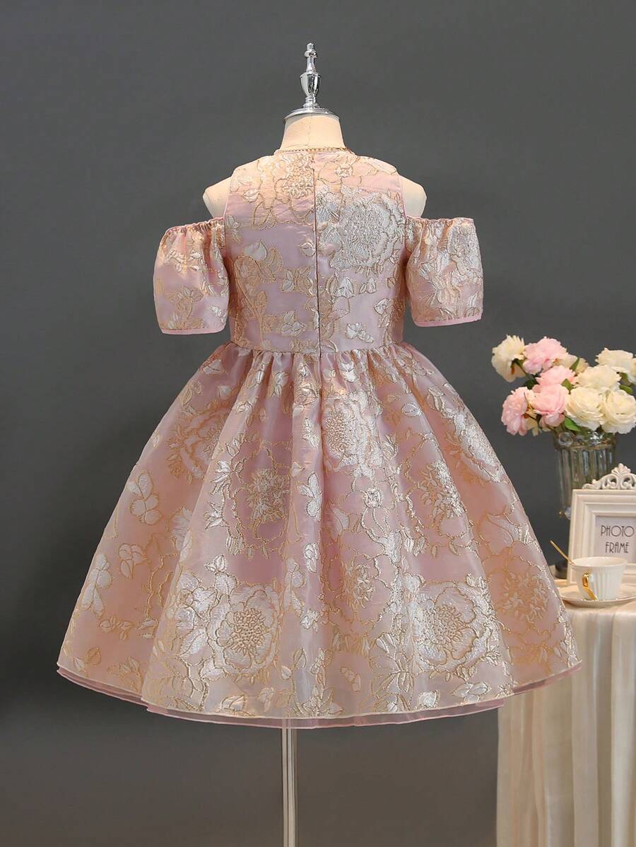 Tween Girl Wedding Diary - Junior Bridesmaids' Elegant Off-Shoulder ...