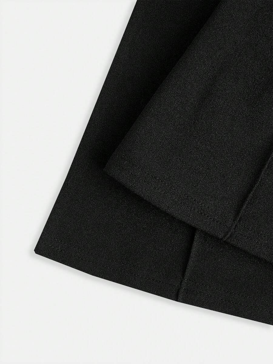 SHEIN Tween Girl High Waisted Sweet Solid Color Bell Bottom Pants With ...