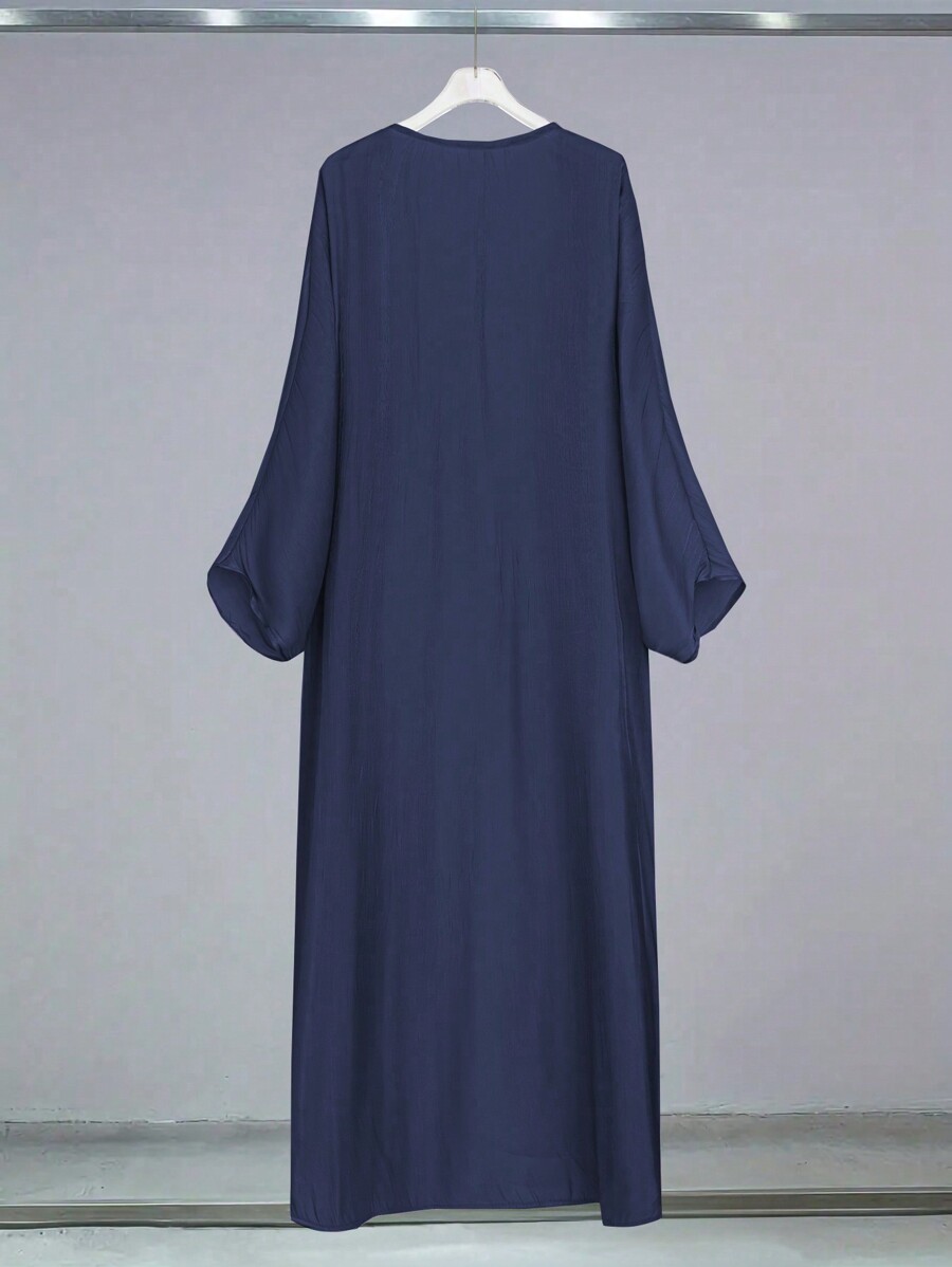 SHEIN Najma Casual Solid Color Batwing Sleeve Extra Long Jacket, Spring ...