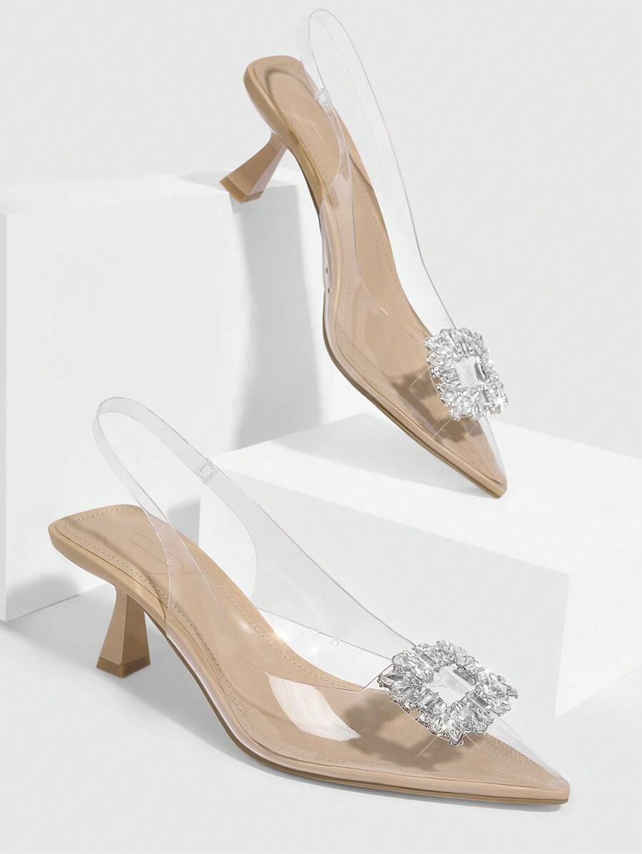 CUCCOO SZL Woman Shoes Clear High Heel Pumps Wedding Shoes For Summer ...