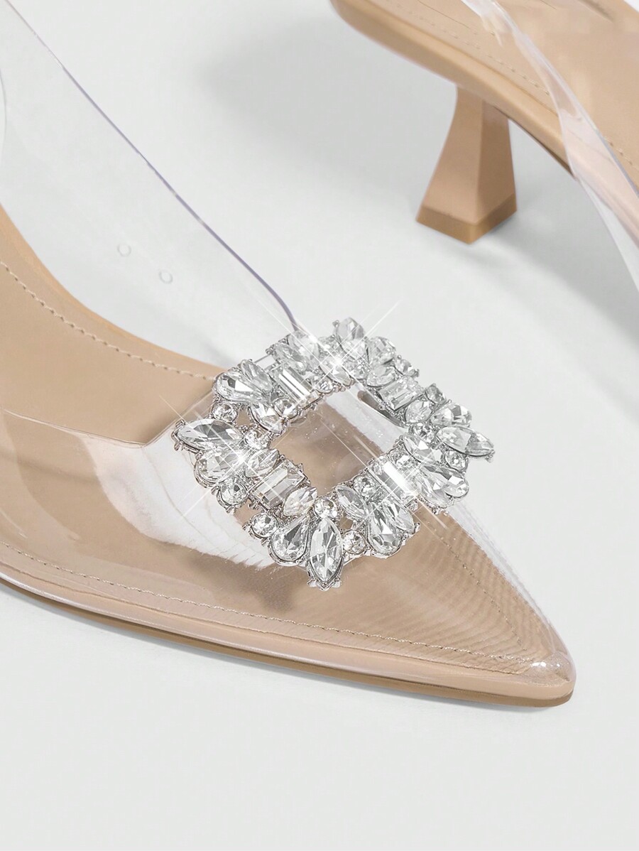 CUCCOO SZL Woman Shoes Clear High Heel Pumps Wedding Shoes For Summer ...