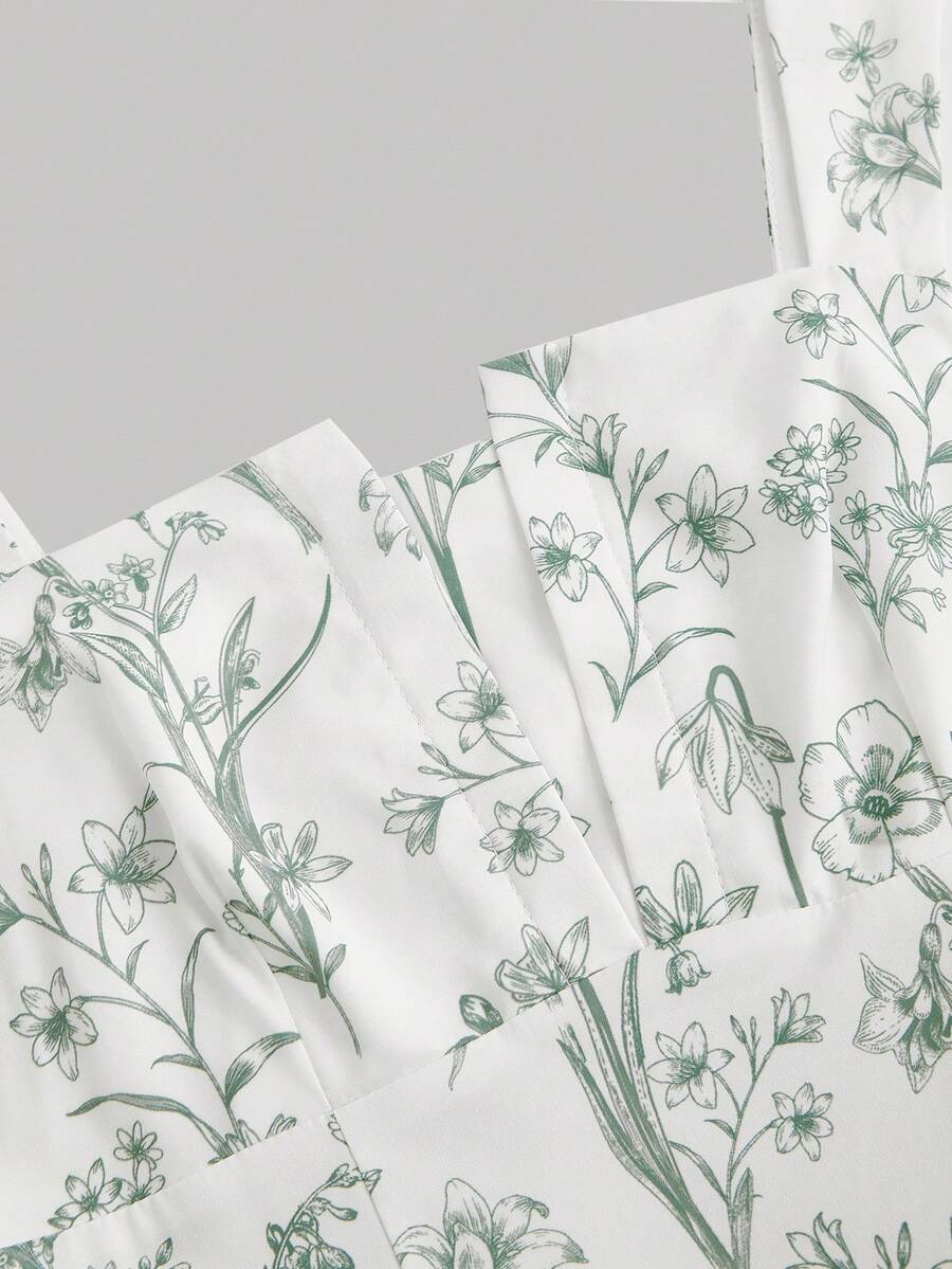 SHEIN MOD Romantic Spring Break Floral Print Cami Long Dress | SHEIN UK