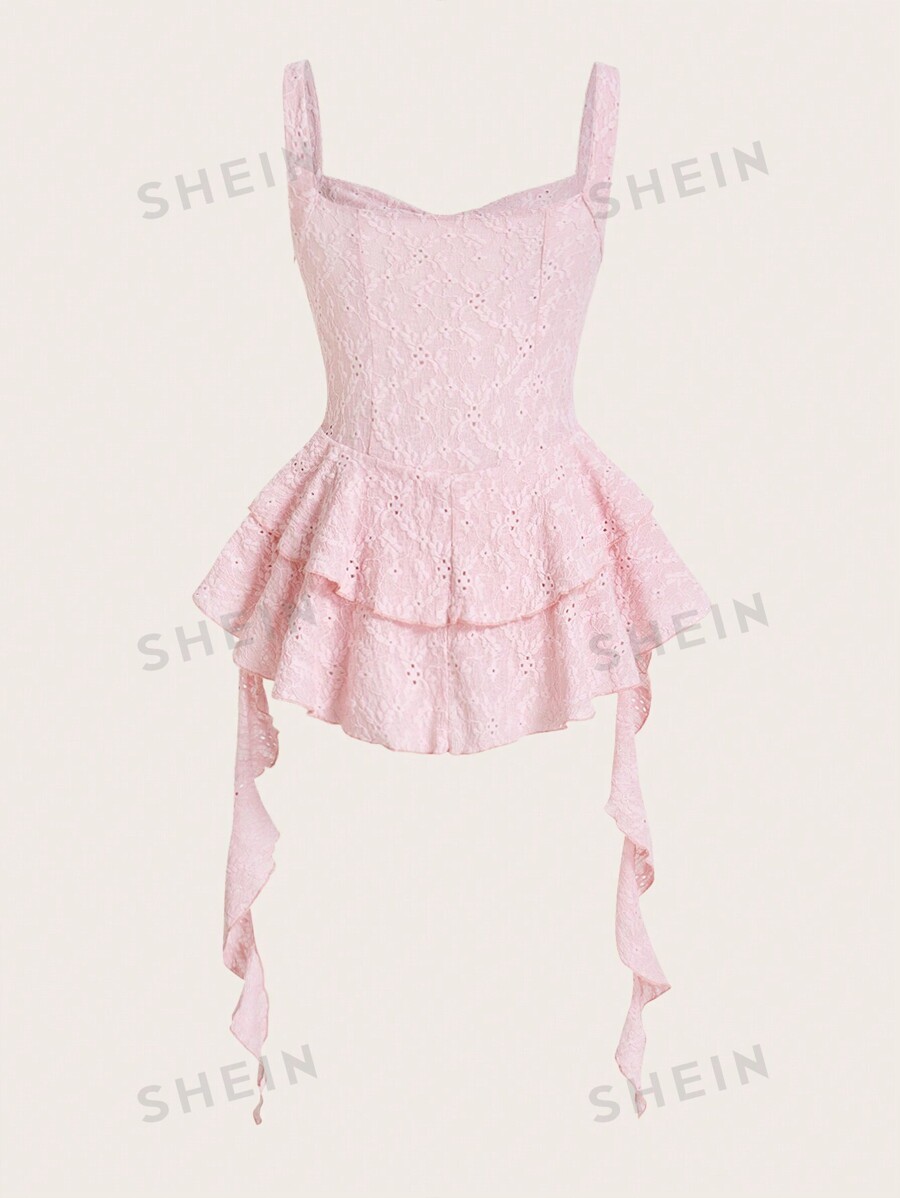 SHEIN ICON Y2k Spring Break Summer Outfits Perspective Hollow Out Cami ...