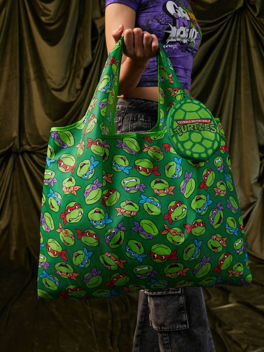 TEENAGE MUTANT NINJA TURTLES X SHEIN Cute Cartoon Printed Foldable ...