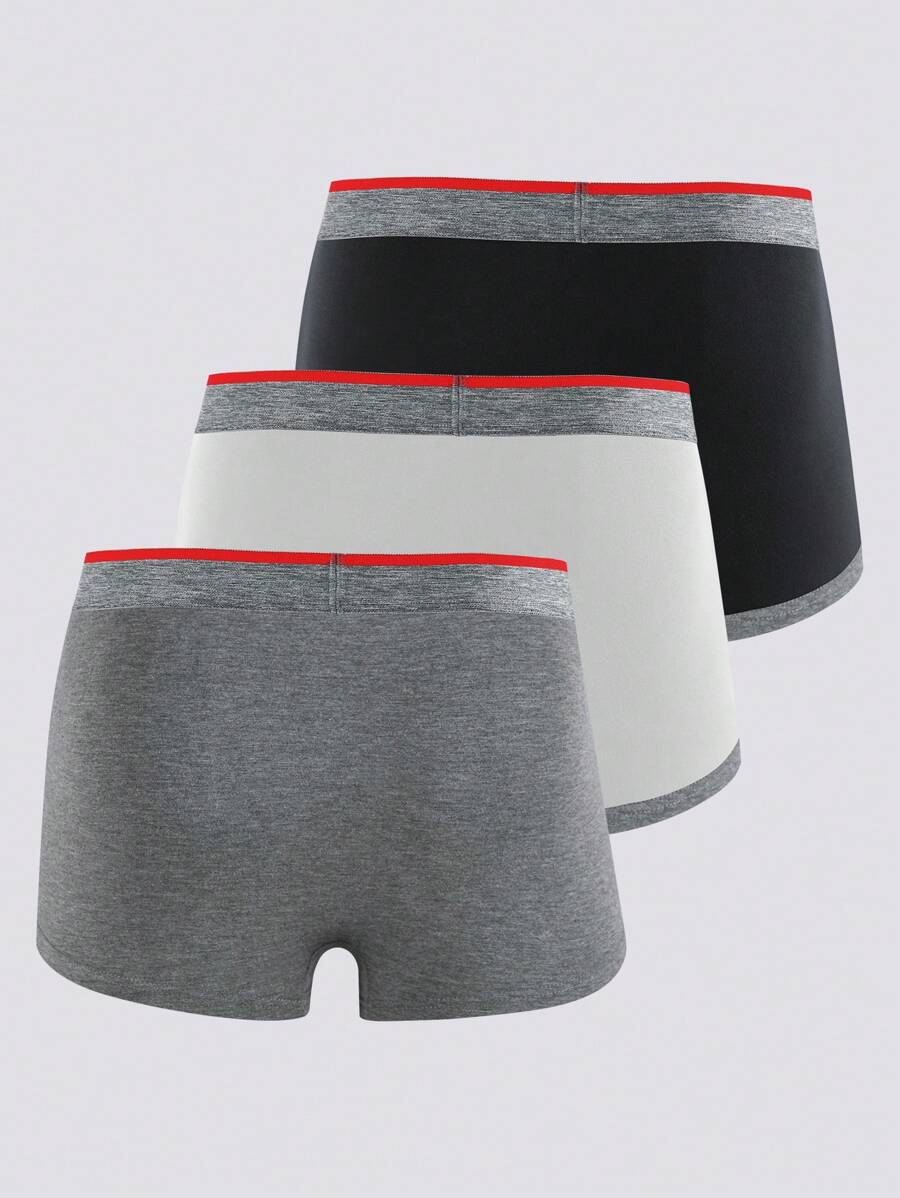Slips Boxer pour hommes à bordure contrastée (lot de 3) | Mode en ligne ...
