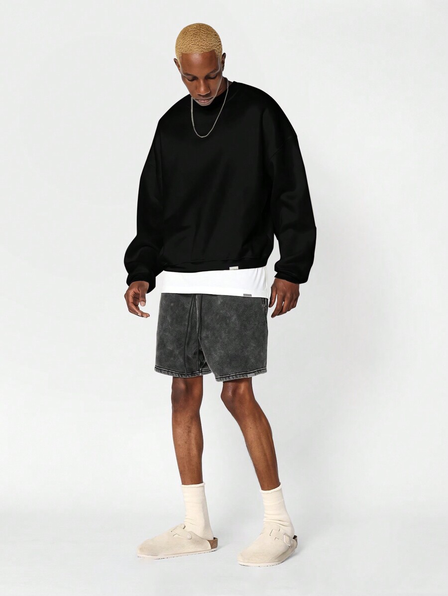 SUMWON Men\'s Pullover Sweatshirt SUMWON Line | SHEIN USA