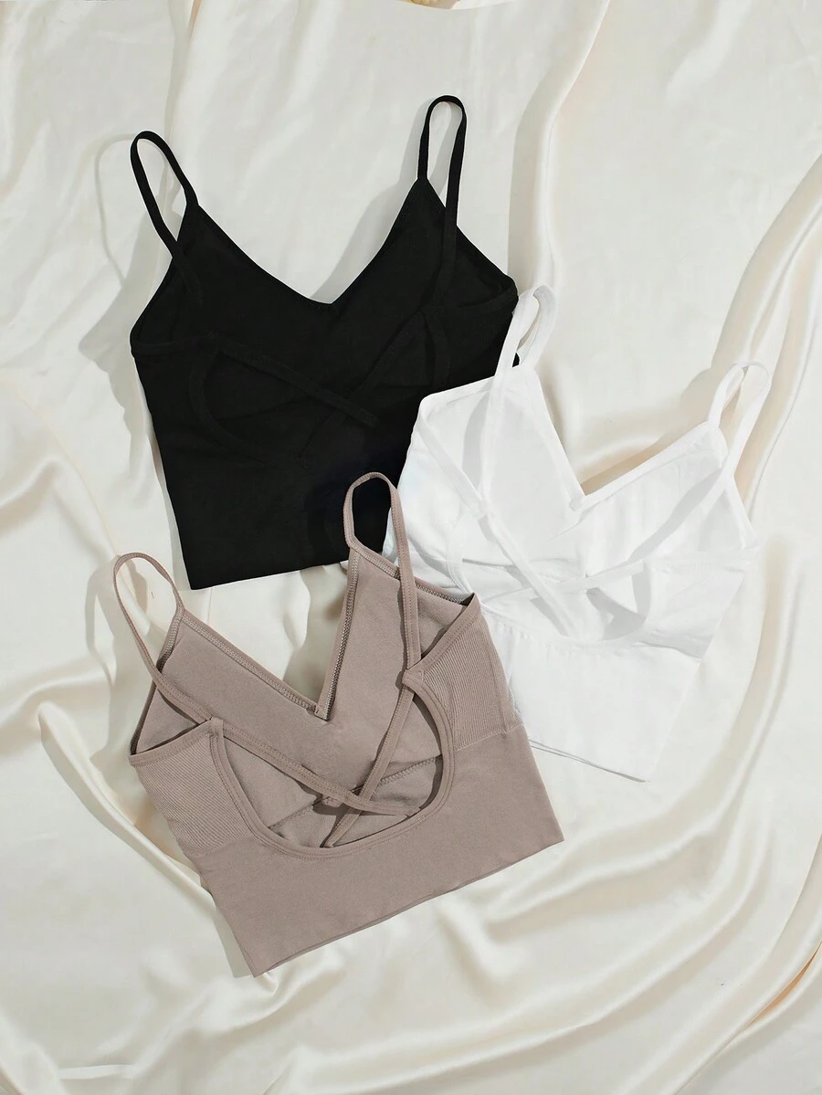 Romantic Series Women's Ribbed Tank Top, Mid-Length And Open Back ...