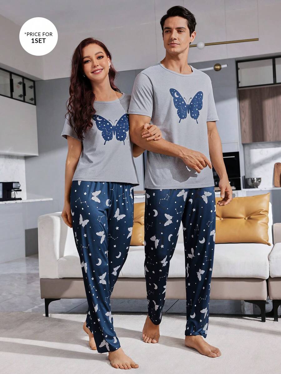 Conjunto De Ropa Para El Hogar Para Hombres Con Mangas Cortas Y ...