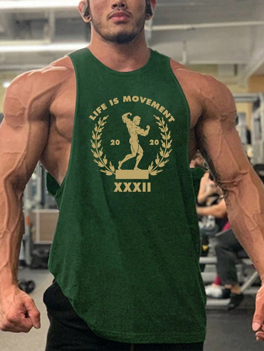 SHEIN Fitness Men's Athletic Tank Top T-Shirt Basketball Jersey Men I ...