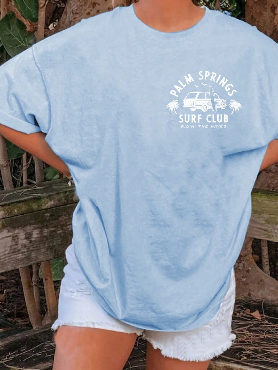 INAWLY Palm Springs Surfing Coconut Girl Clothing Pre-School Summer ...