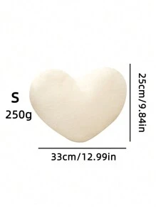 1pc Heart-Shaped Throw Pillow, Suitable For School Bedding, Dorm Decor ...