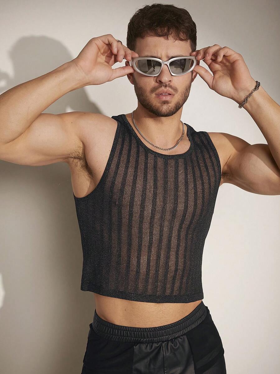 Manfinity Fever City Manfinity Fever City Men's Pride Graphic Crop Top ...