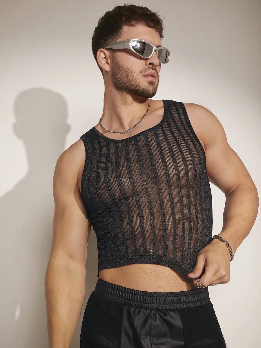 Manfinity Fever City Manfinity Fever City Men's Pride Graphic Crop Top ...