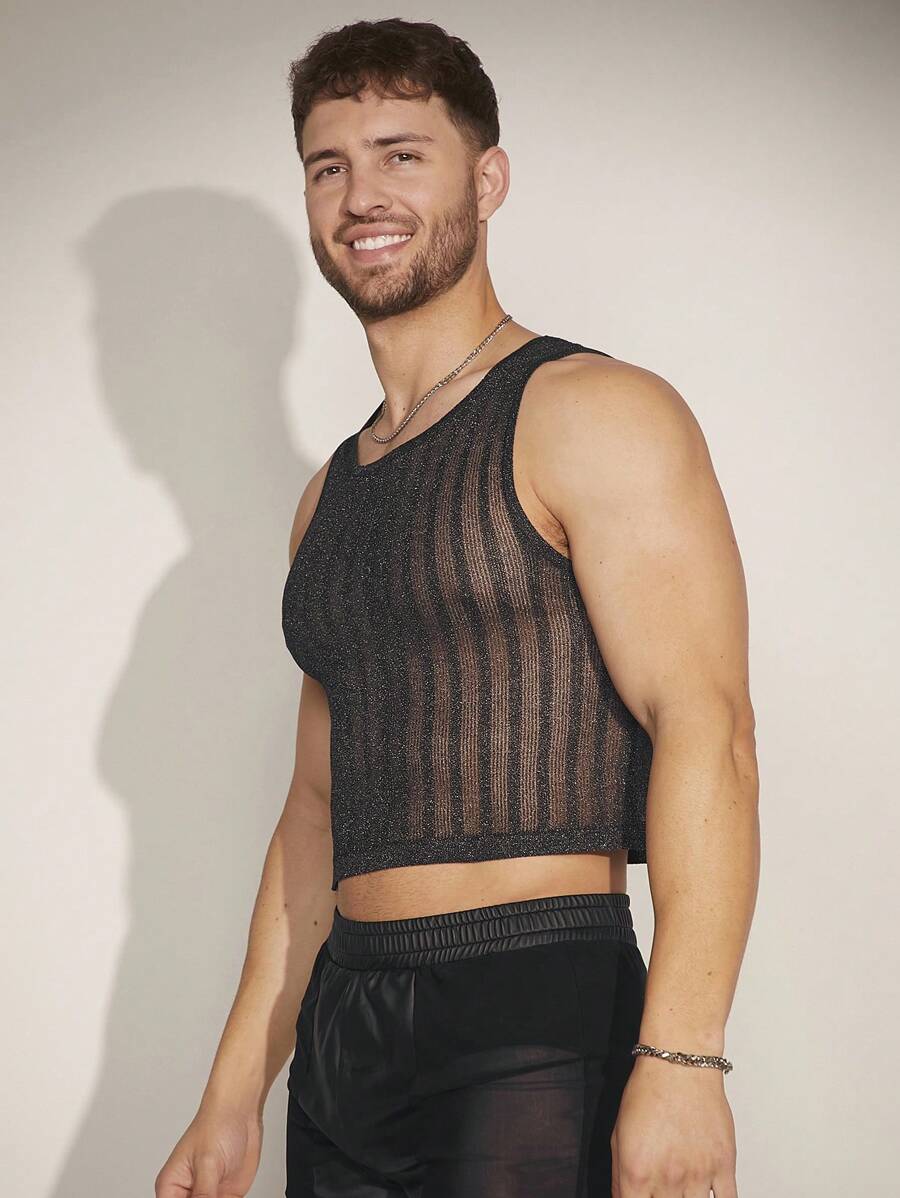 Manfinity Fever City Manfinity Fever City Men's Pride Graphic Crop Top ...