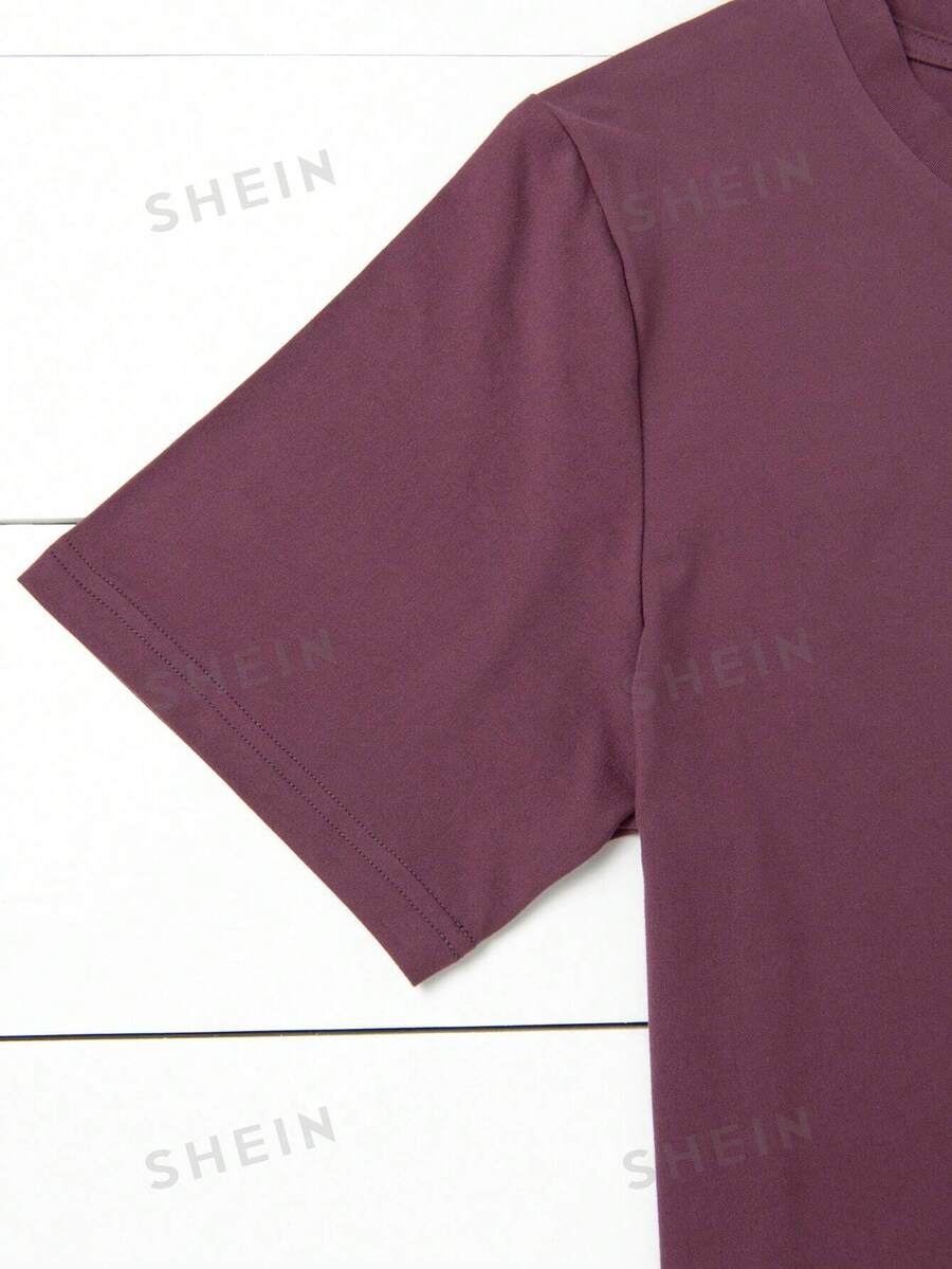 SHEIN CURVE+ Camiseta oversize de talla grande con impresión de eslogan de letra Hecha en los 70 ...