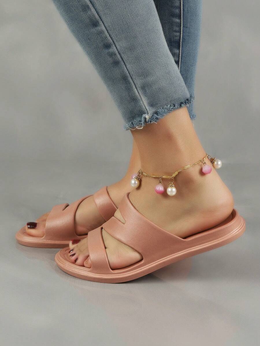 Women's Plastic Slippers, Slip-Resistant, Lightweight, Durable ...