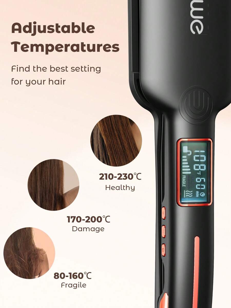 Teckwe Hair Straightener,Beauty Heating Salon Flat Iron,Quick Warm-Up ...