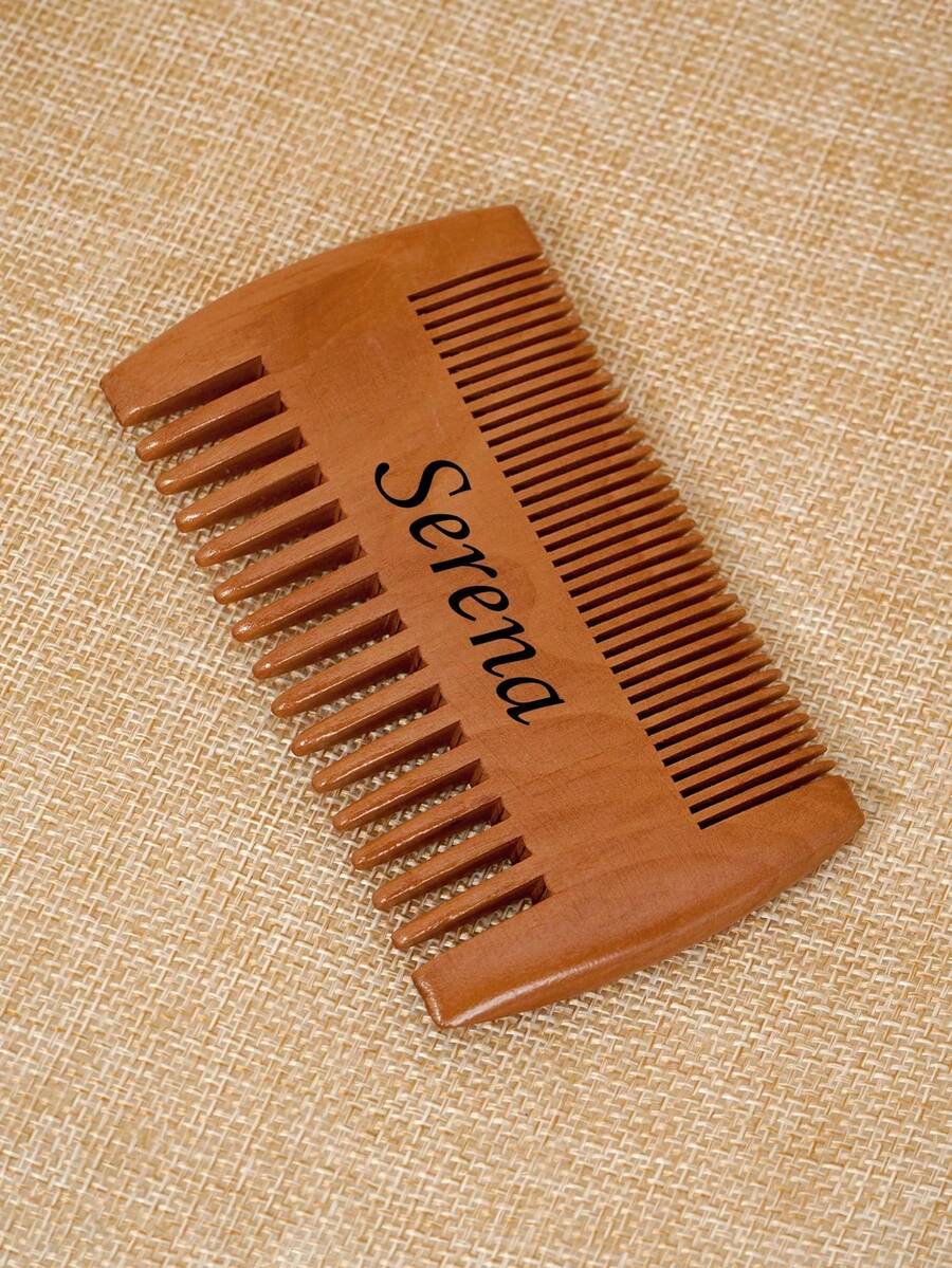 1 Pc Personalised Custom Comb,Wooden Hair Brush Laser Engraved, Hair ...