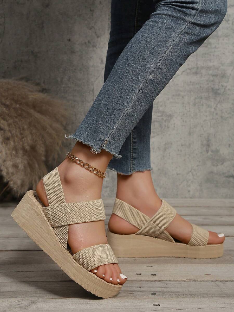 Women's Summer Platform Wedge Sandals With Thick Soles And High Heels ...