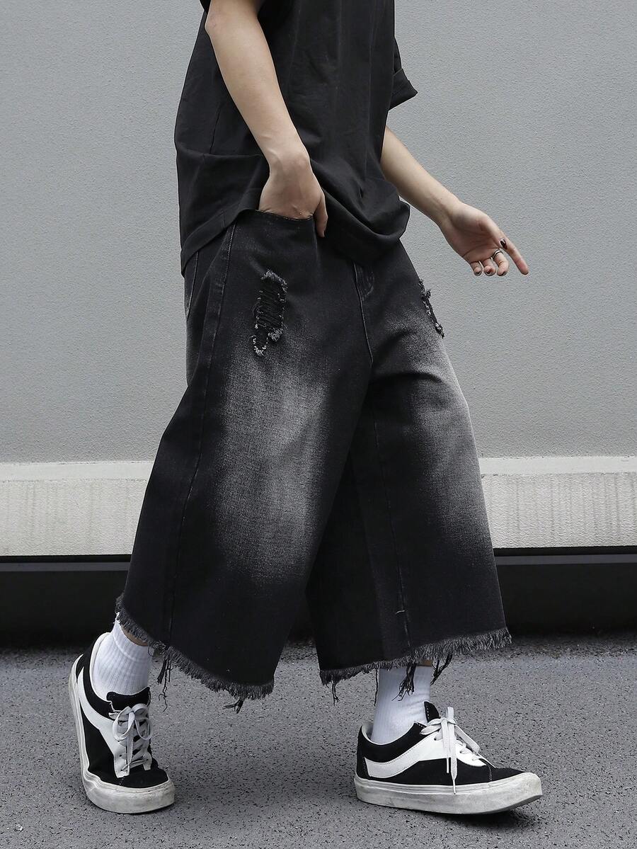 Manfinity EMRG Men's Loose Fit Casual Jeans With Pocket Insertion And ...