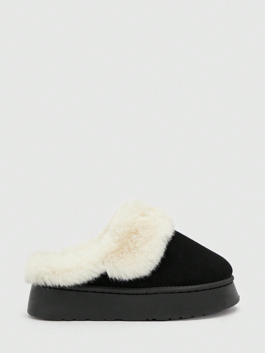 CUCCOO Quty Chaussures pour femmes Bout rond Semelle épaisse Pantoufles ...