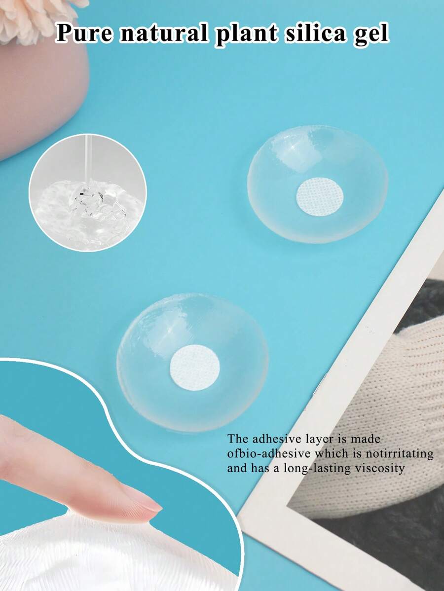 Invisible Silicone Bra Inserts With Nipple Covers For Strapless Dresses ...