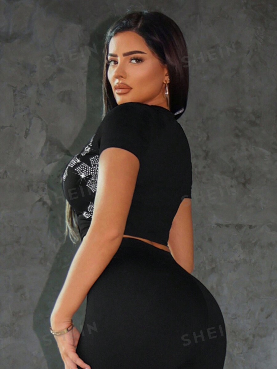 SHEIN SXY Pride Pride Club Concert Outfits Women's Summer Short Sleeve ...